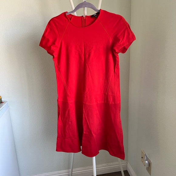 Uniqlo | Dresses | Uniqlo Burnt Orangered Dress | Poshmark
